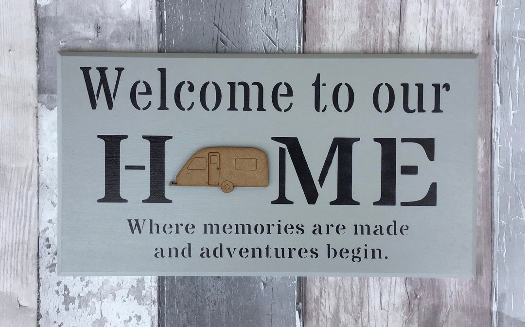 Wooden Caravan Sign,welcome to Caravan,home From Home,caravan Sign ...
