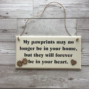 Wooden Dog Sign,loss of Dog,dog Sympathy,losing a Pet,over the Rainbow ...