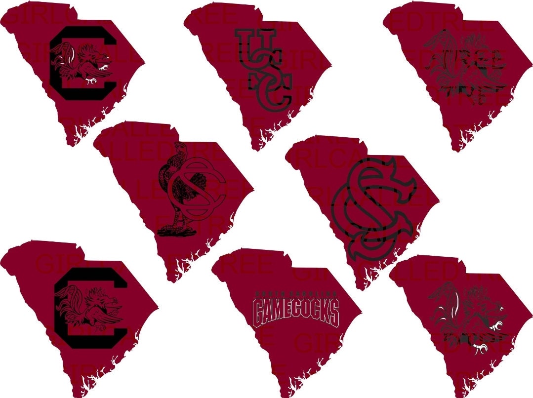 South Carolina College Team SVG & PNG Easy Cut - Etsy