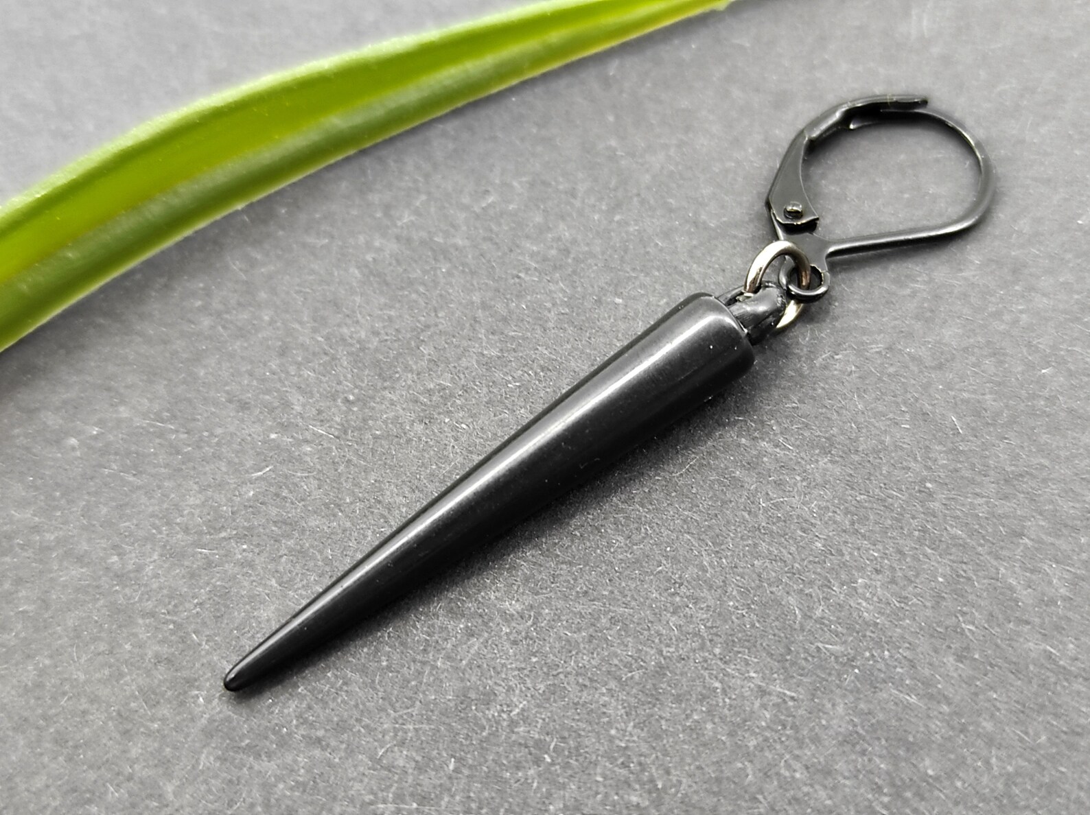 Black Spike Earring Spike Dangle Black Matte Spike Punk - Etsy