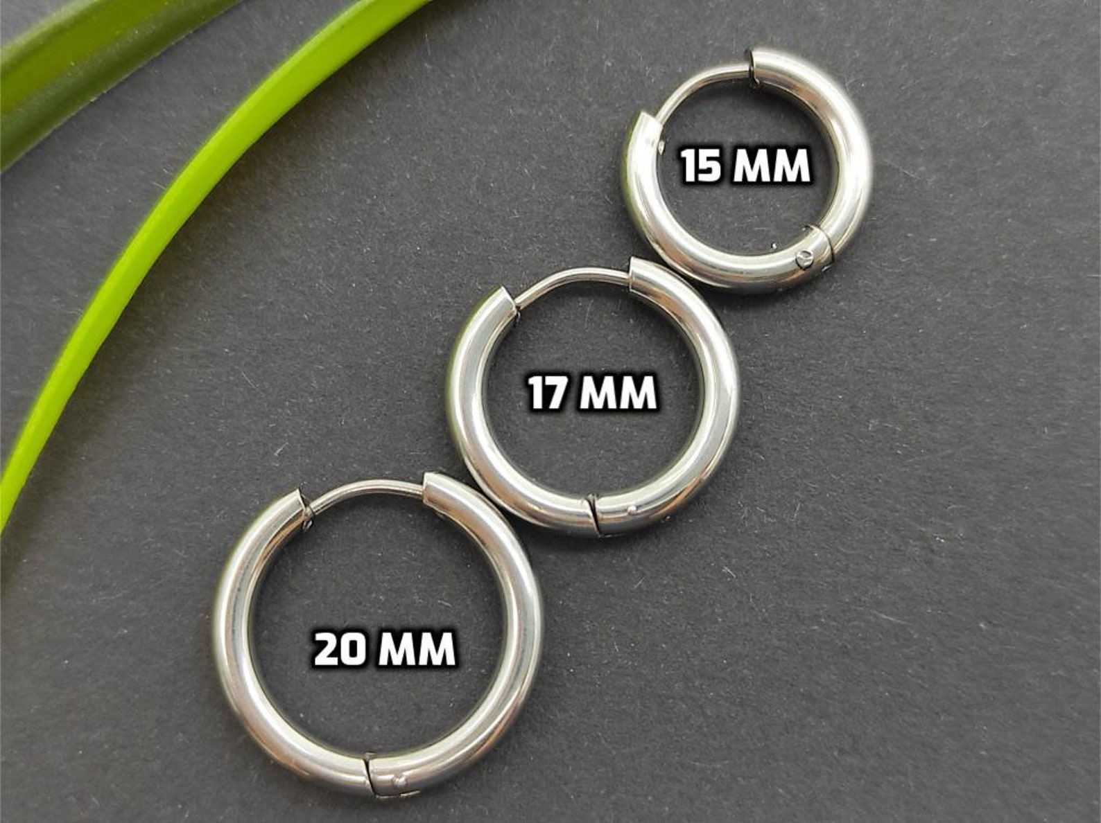 Steel Cone Hoop Earring Spike Short Dangle Cone Earring Goth - Etsy
