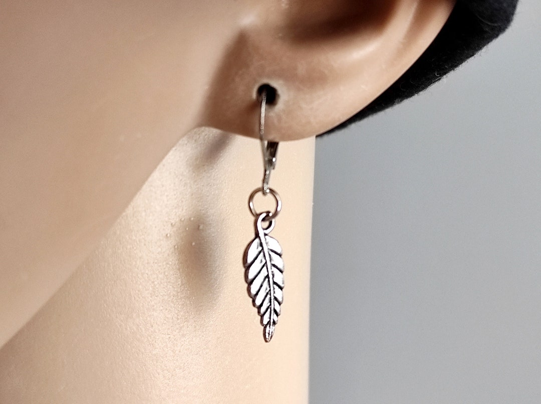 Single Leaf Dangle, Men Silver Dangle, One Men Dangle, Symbol Dangle ...