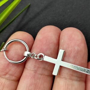 One Cross Clip-on Antique Silver Cross Clip-on Cross Single Clip-on ...