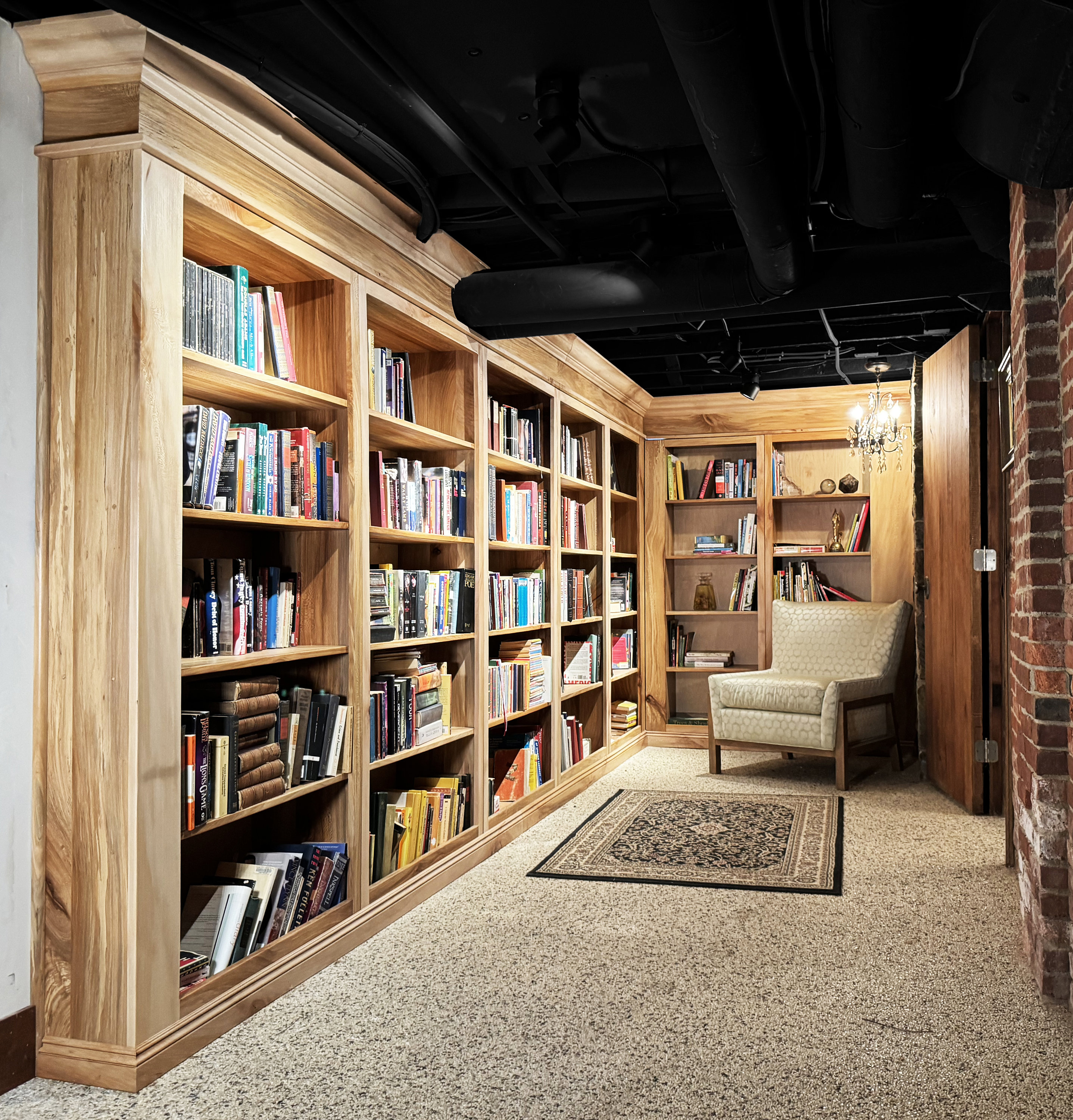Basement Library At Home