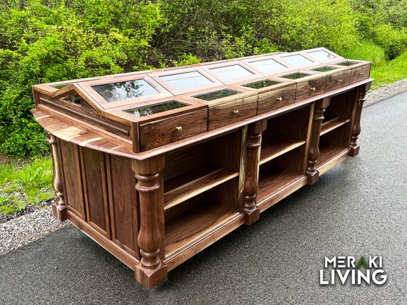 Wooden display cabinets for sale store