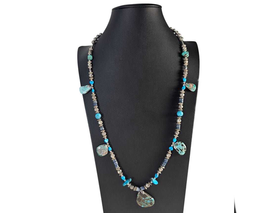 Vintage Turquoise Semi Precious Stone Necklace Santa Fe Chic Nordstrom ...