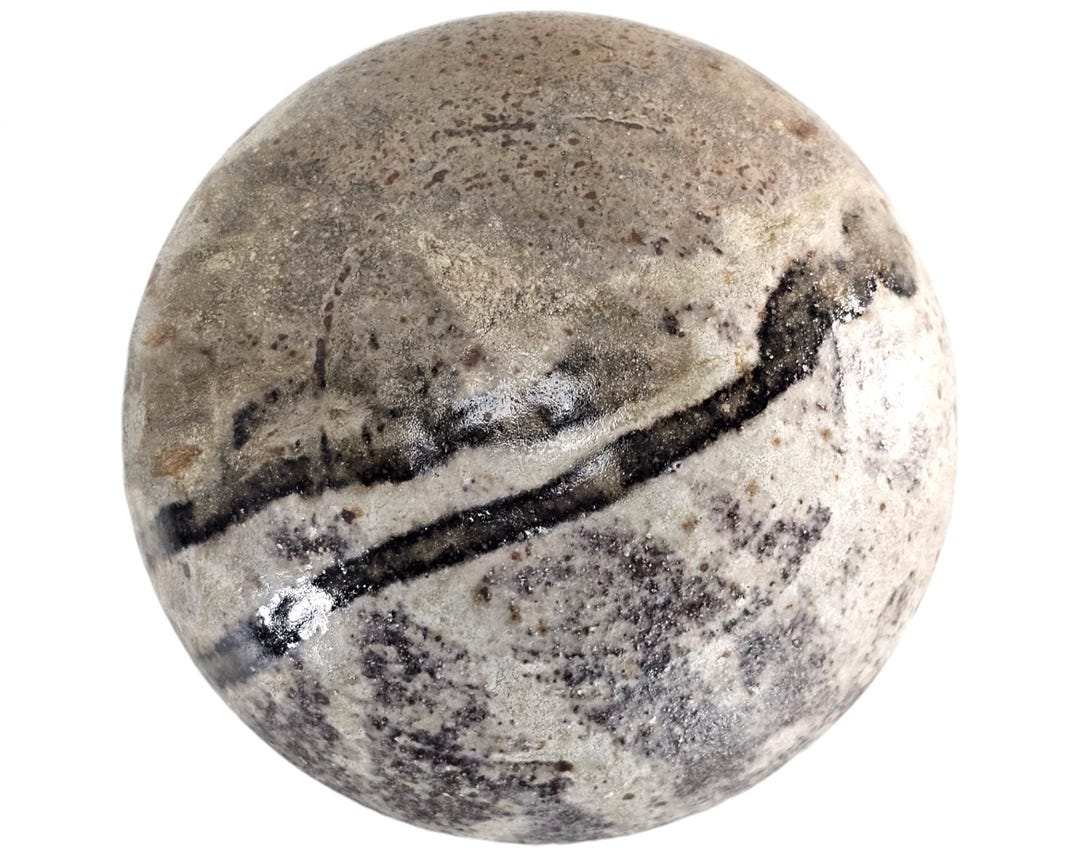 Large Vintage Paperweight, Studio Art Pottery Paperweight, Stoneware ...