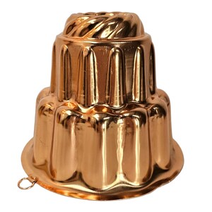 Vintage Copper Gelatin Molds, Aspic Molds, Aluminum Daisy Turk Tower ...