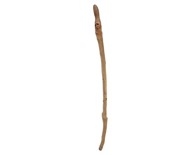 Hand Carved Wizard Walking Stick: Dogwood Hiking Staff - Etsy