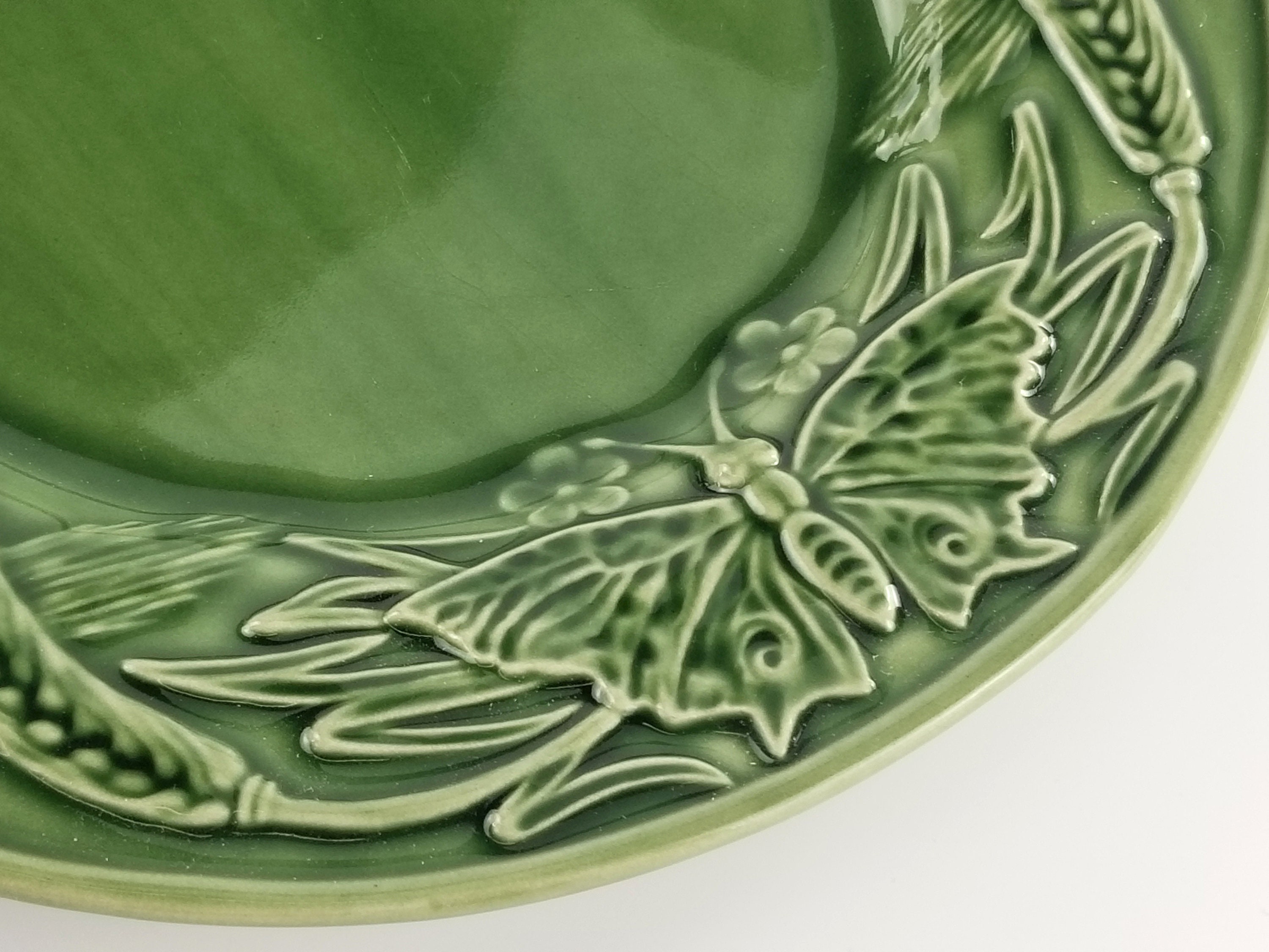 Bordallo Pinheiro Butterfly Green Serving Platter Wheat 15 X | Etsy Bordallo Pinheiro Butterfly Green Serving Platter Wheat 15 X | Etsy