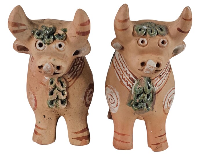 Vintage Torito De Pucara Peruvian Pottery Bulls, Handcrafted ...