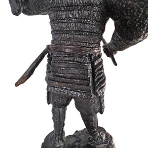 Japanese Samurai Figure, Cast Bronze Sculpture, Samurai Figure W/ Live ...