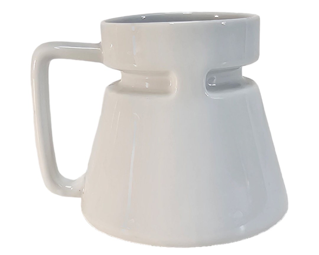 Vintage Hotjo Coffee Cup, Travel Mug, Ceramic Mug, White Black Mug ...