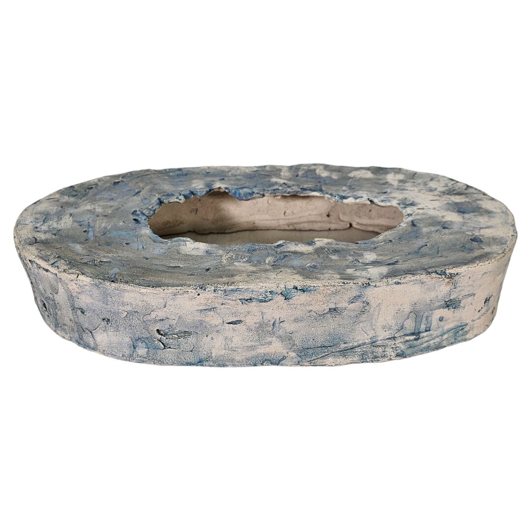 Sherri Cavan Art, Sculptural Base Art, Clay Figurine Base, Oval ...