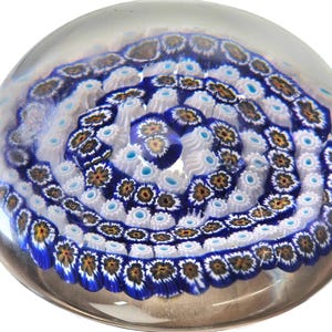 Art Glass Paperweight, Italian Style Paperweight, Millefiori Cane ...