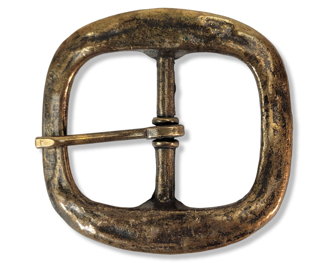 Antique Brass Rustic Belt Buckle, Minimalist Buckle, Center Bar Belt ...
