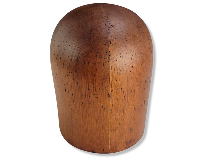 Antique Millinery Hat Mold, Hat Block Stand, Wooden Hat Makers, Wooden ...