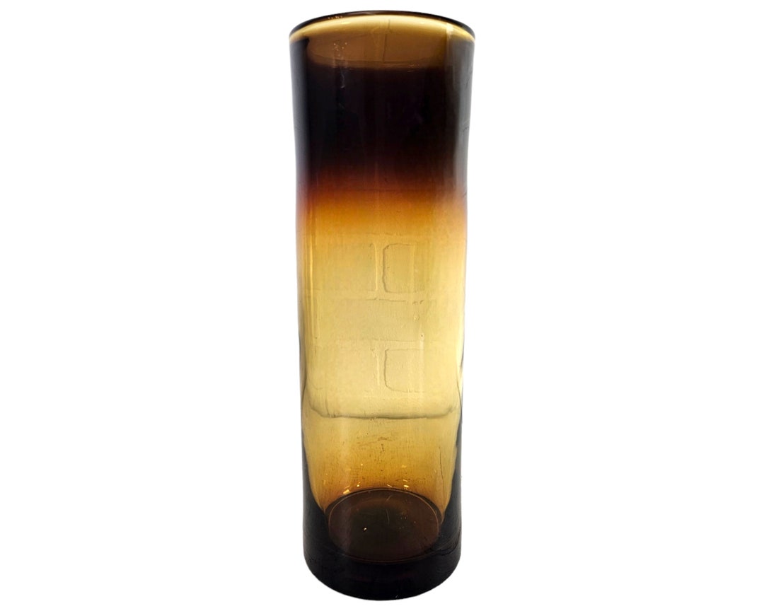 Mcm Glass Vase, Greenwich Flint Craft Vase, Burnt Honey Vase, 1207 Tom ...
