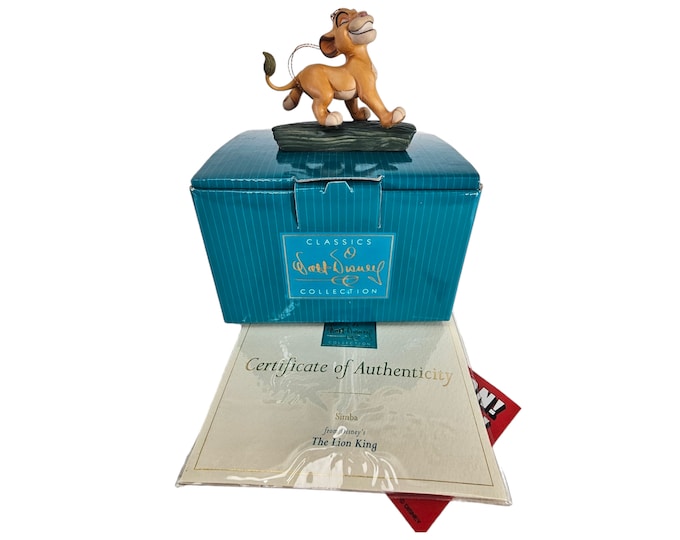 WDCC Simba Ornament, Disney's the Lion King Figure, Simba in Box Sealed ...