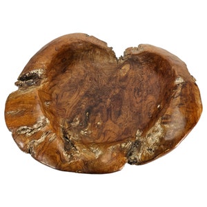 Vintage Giant Centerpiece Bowl, Teak Root Bowl, Light Brown Bowl ...
