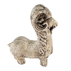 Long Neck Goat Figurine, Ram Sculpture Figurine Attributed to Austin ...