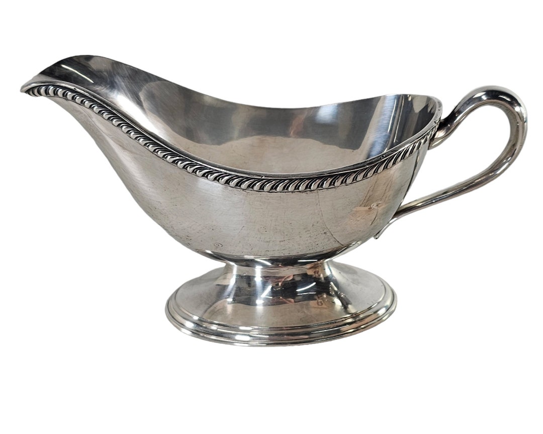 Post 1940 Gravy Boat, Oneida Silverplate Gravy Boat, "fiesta" Gravy ...