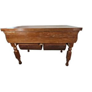 Antique Possum Belly Table, Bakers Table, Pot Belly Pine Farmhouse ...