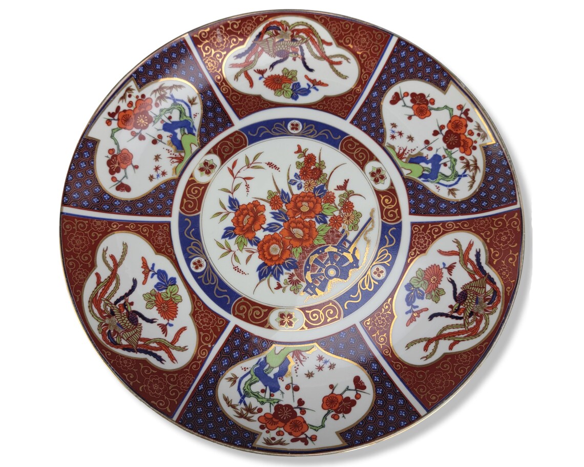 Vintage Japanese Imari Ware Platter Camellia Phoenix Plum - Etsy