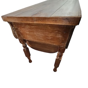 Antique Possum Belly Table, Bakers Table, Pot Belly Pine Farmhouse ...