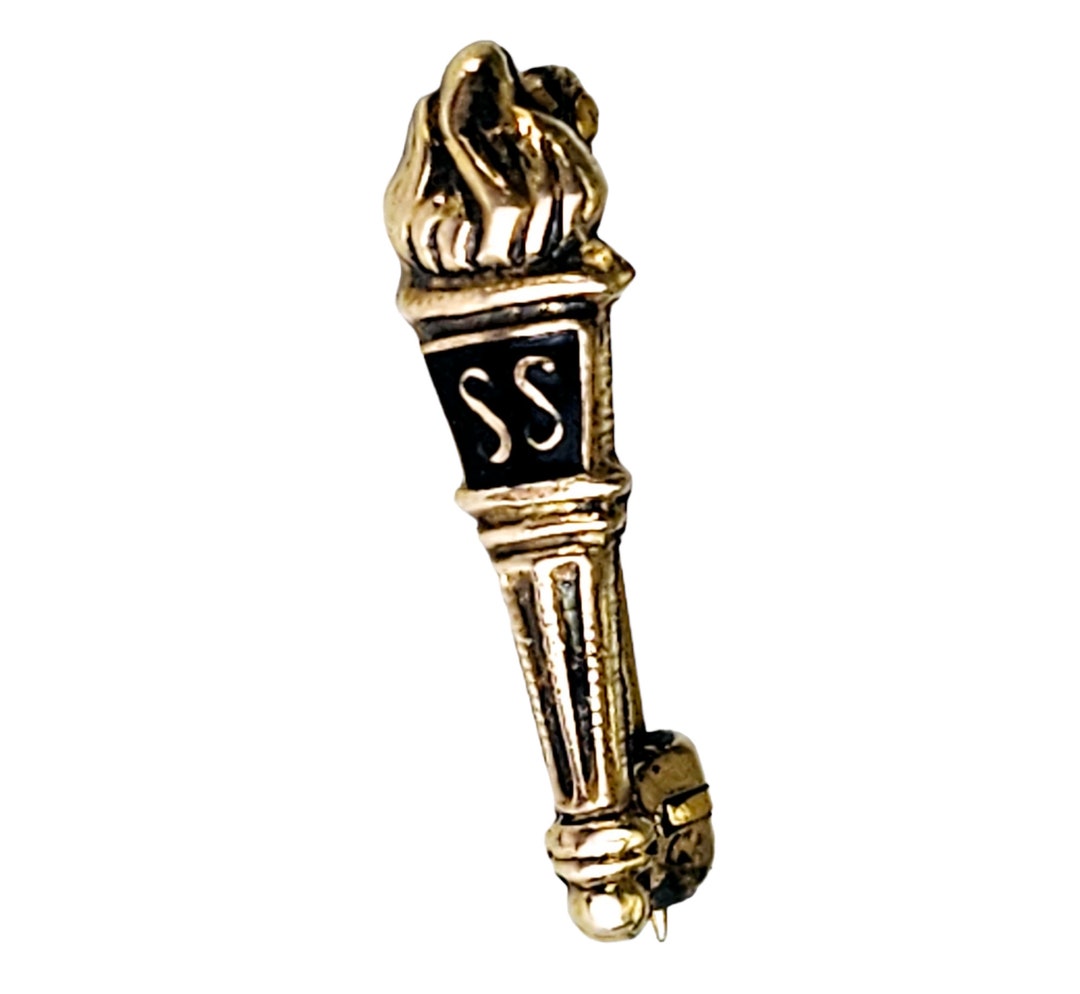 Vintage Honor Society Torch Pin, Gold Filled Pin, Collectible Pins ...