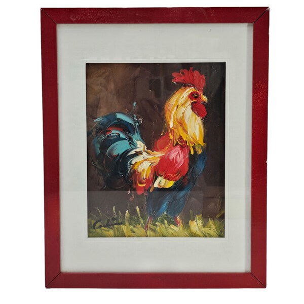 Rooster Painting - Etsy