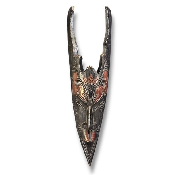 Vintage Devil Tribal Mask, Wood Mask, African Art Mas… - Gem