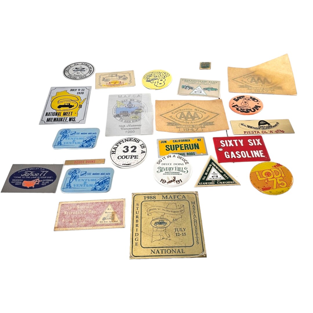 Vintage Hot Rod Pins, Mix Lot Pins, Metal Memorabilia Pins - Etsy