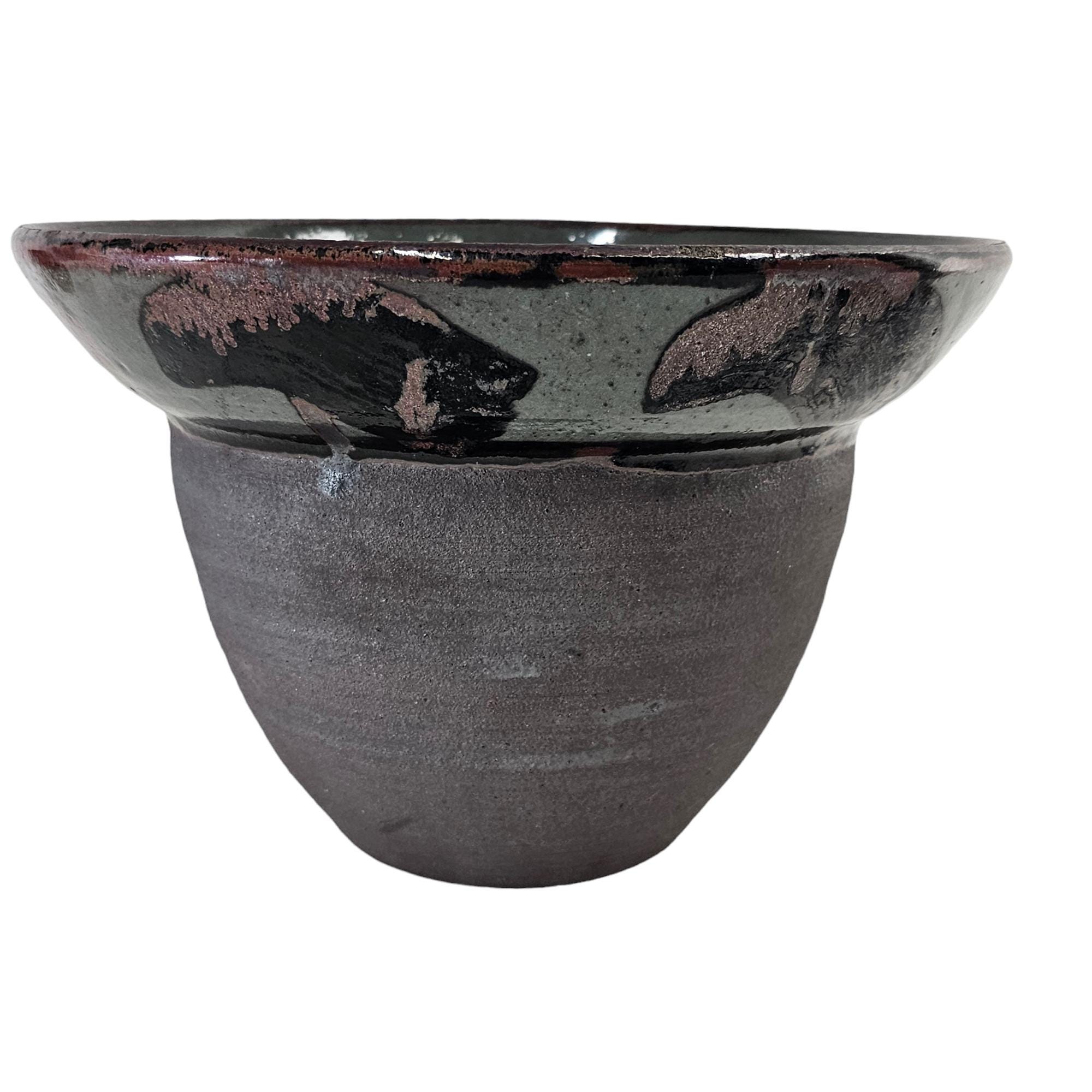 Joseph Hysong Vintage Studio Art Pottery Bowl Purple 10.25” - Etsy