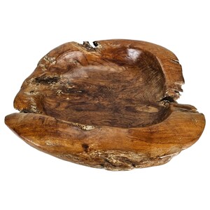 Vintage Giant Centerpiece Bowl, Teak Root Bowl, Light Brown Bowl ...