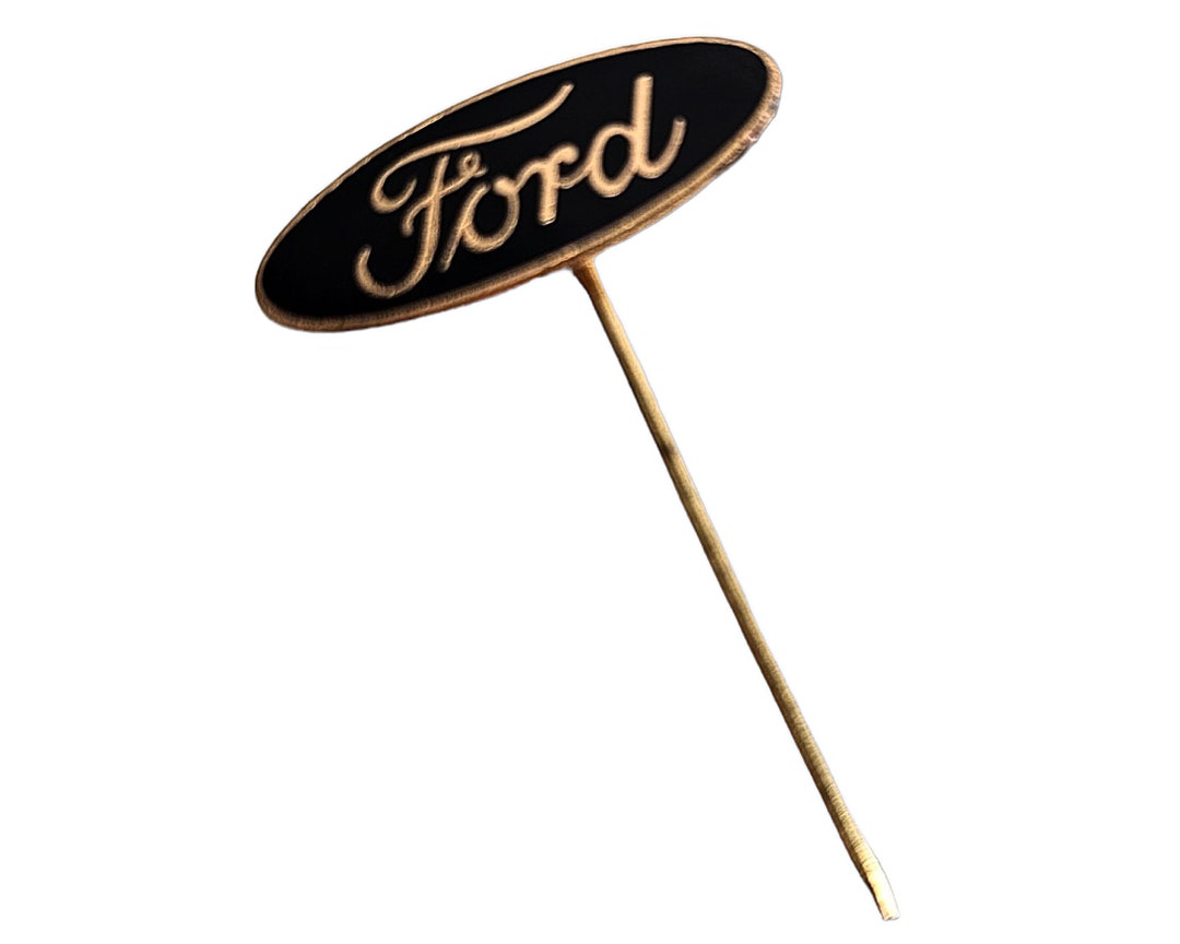 Vintage schwarzes Ford Logo, Ford Pin, Stick Pin, Metall Auto ...