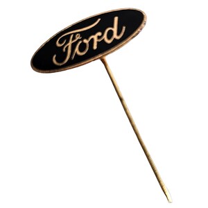 Vintage schwarzes Ford Logo, Ford Pin, Stick Pin, Metall Auto ...