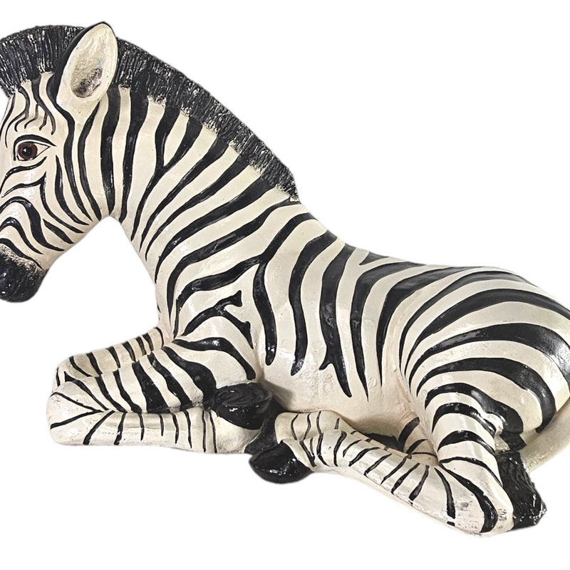 Ceramic Zebra Figurine - Etsy