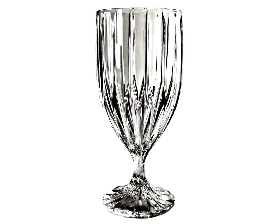 Mikasa Wine Glass Mikasa Crystal Park Lane Glass Lead Crystal Iced Tea Glass 75 H Etsy