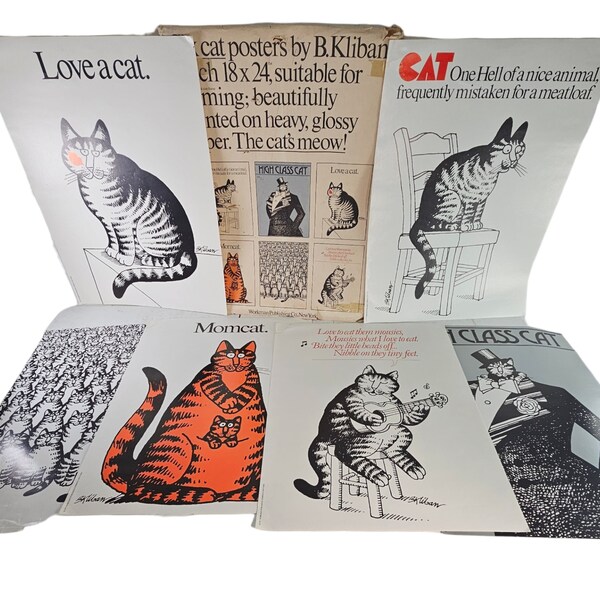 Kliban Cat Print - Etsy