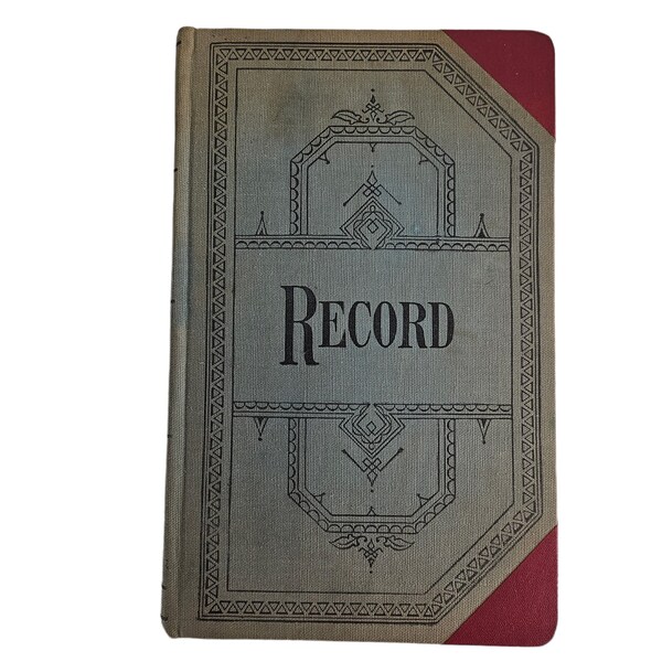 Blank Record Book - Etsy