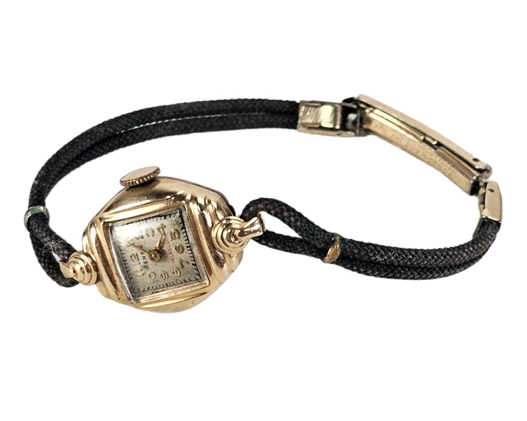 Vintage 14k Gold Watch, Swiss Women's Watch, Women Jewelry, Yellow ...