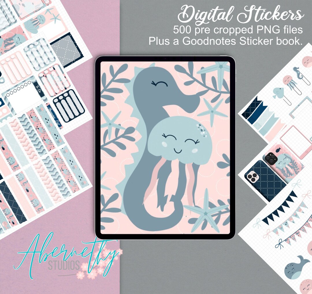 Digital Stickers, Goodnotes Stickers, Under the Sea Stickers, Ocean ...