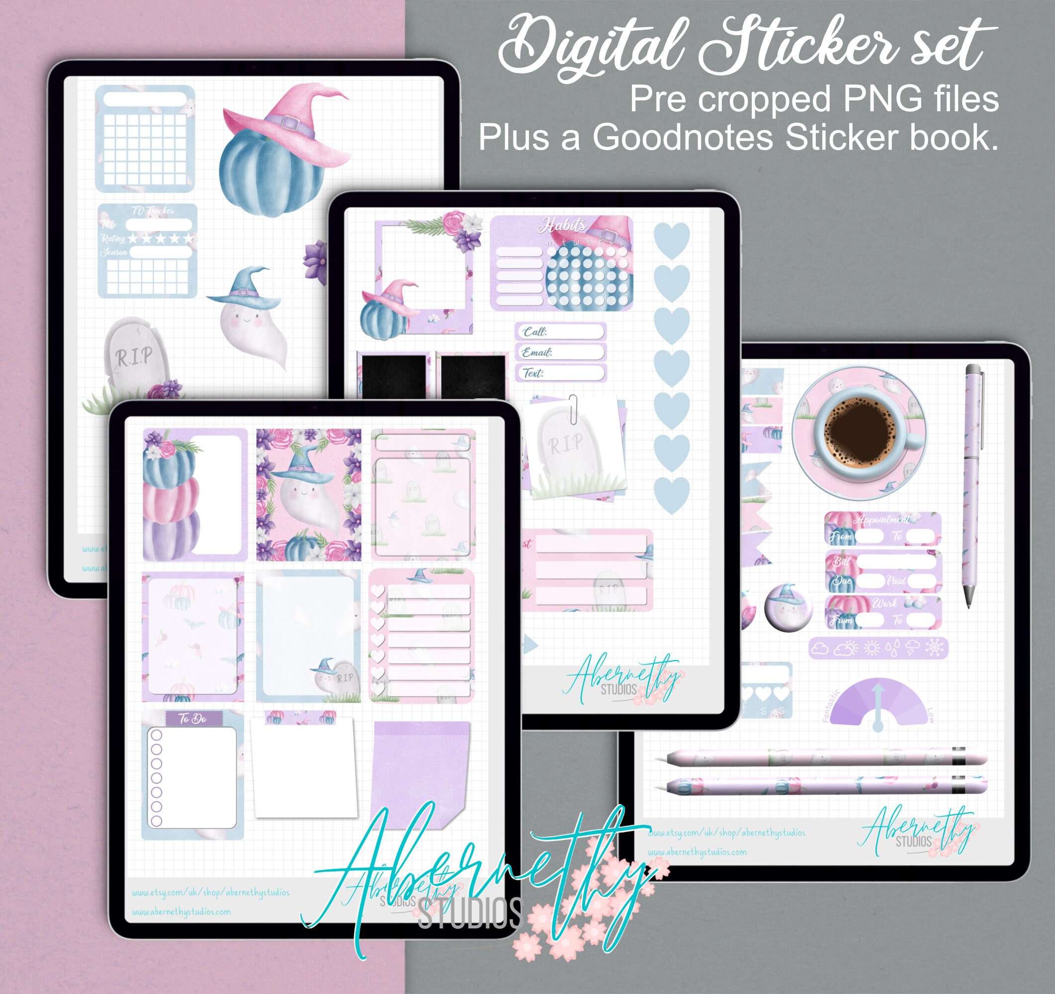 Digital Stickers Digital Planner Stickers Decorative - Etsy