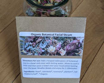 Botanical Facial Steam. Face Steam. All Natural. Herbal Face - Etsy