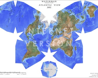 Waterman Butterfly Map Atlantic View - Etsy