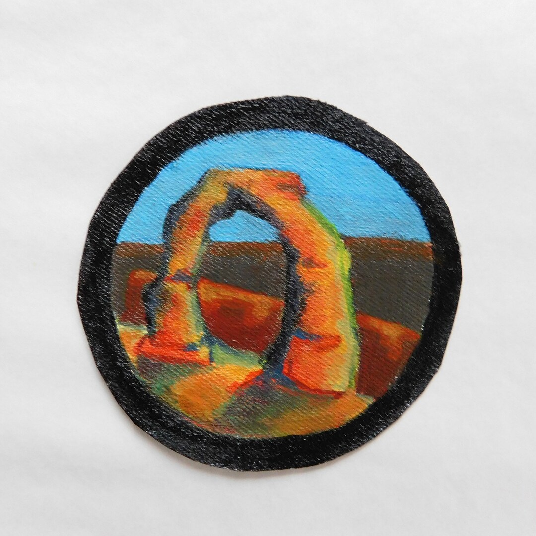 Arches Handmade Denim Patch - Etsy