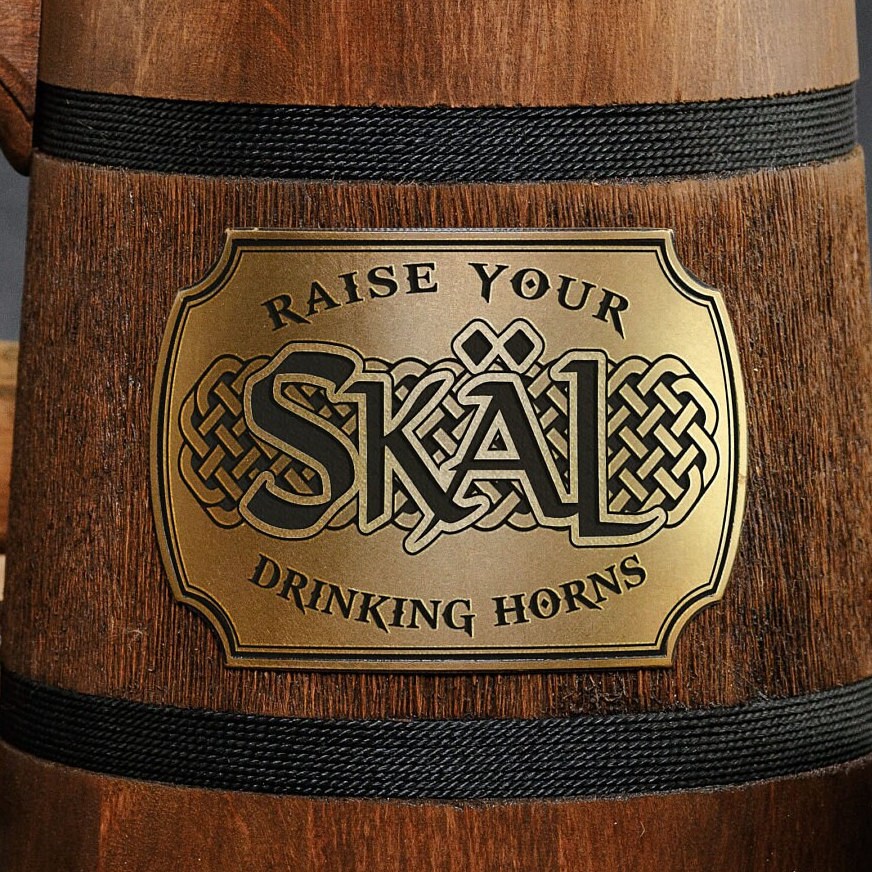 Raise your horns Viking beer mug Skal tankard Husband wooden | Etsy