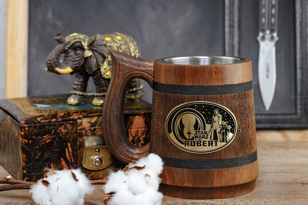 Jedi Handmade Mug, Star Wars Personalized Gift, Star Wars Beer Stein ...