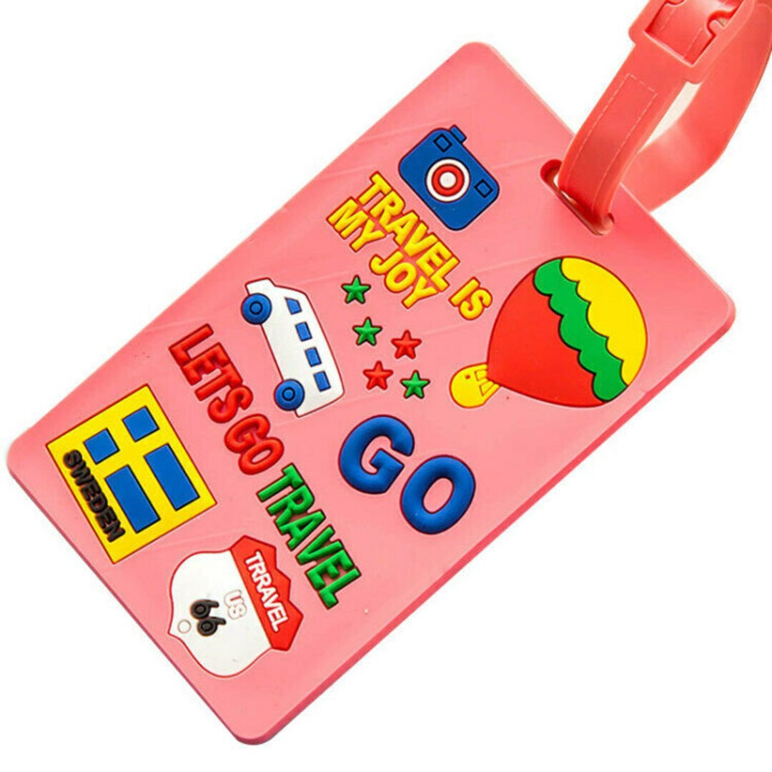 Travel is My Joy Luggage Baggage Tag Name Bag - Etsy